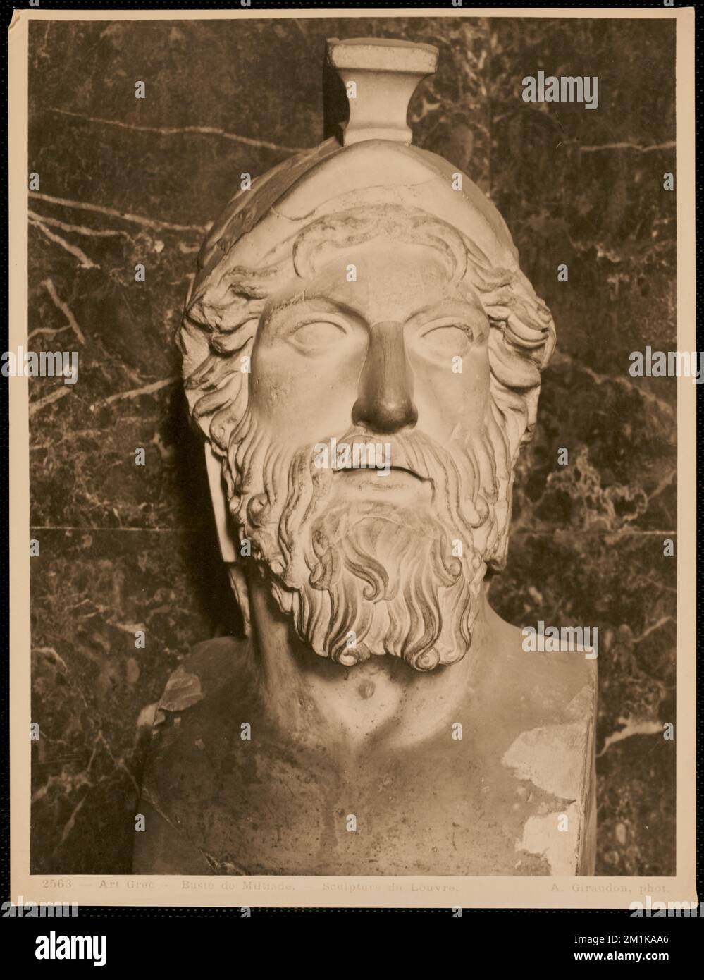 Art Grec - buste de miltiade. Sculpture de Louvre. , Antiquities ...