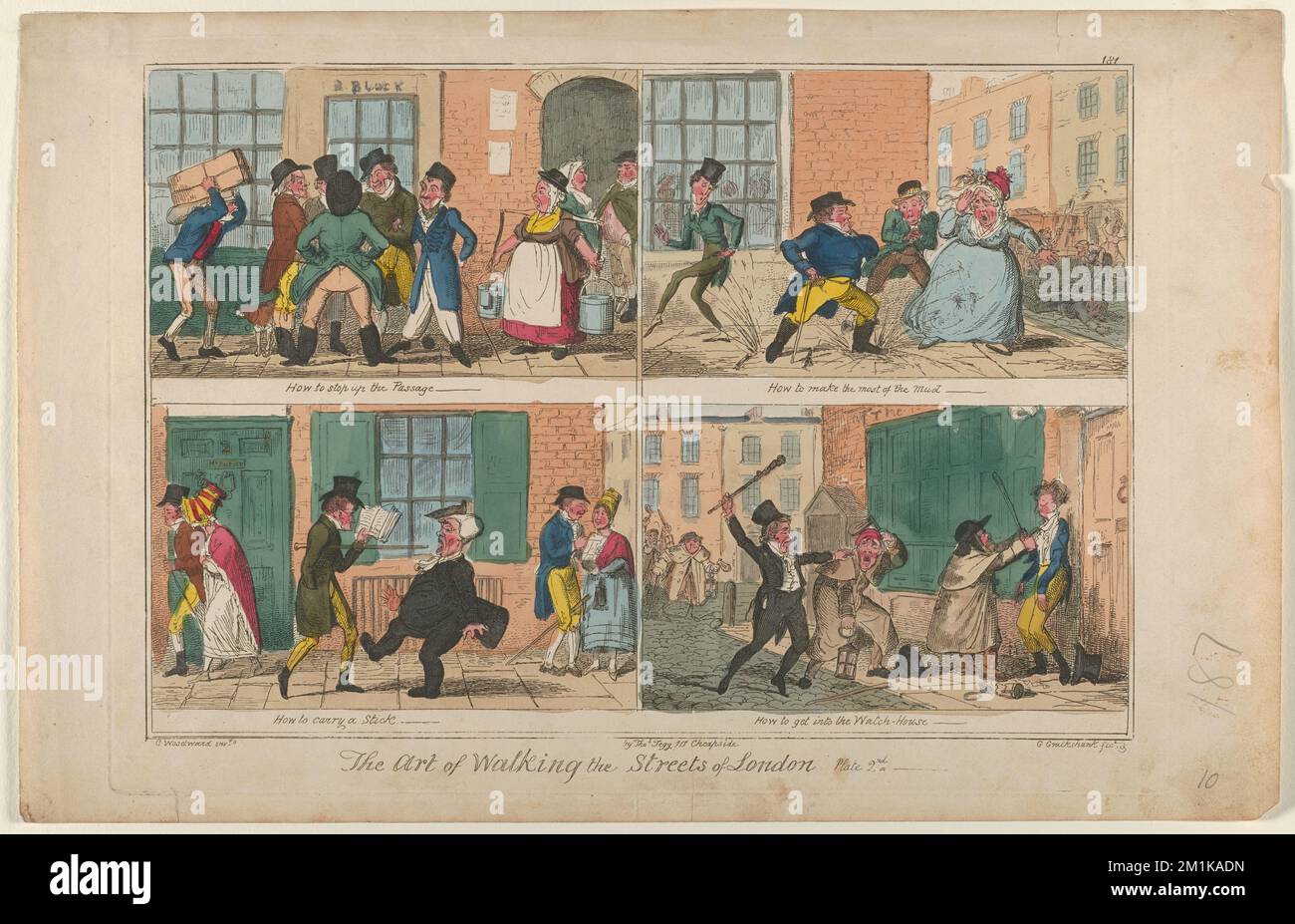 Art of walking the streets of London (The) : Plate 2 , City & town life ...