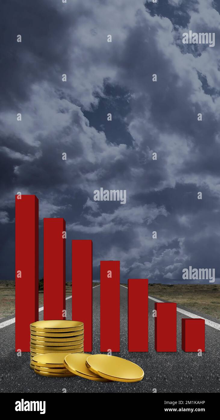 Decreased business finance graph hi-res stock photography and images - Alamy