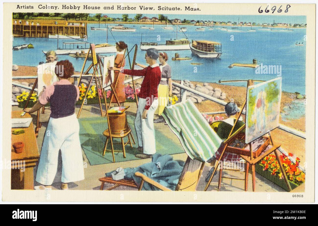 Artists Colony, Hobby House and harbor views, Scituate, Mass. , Artist ...