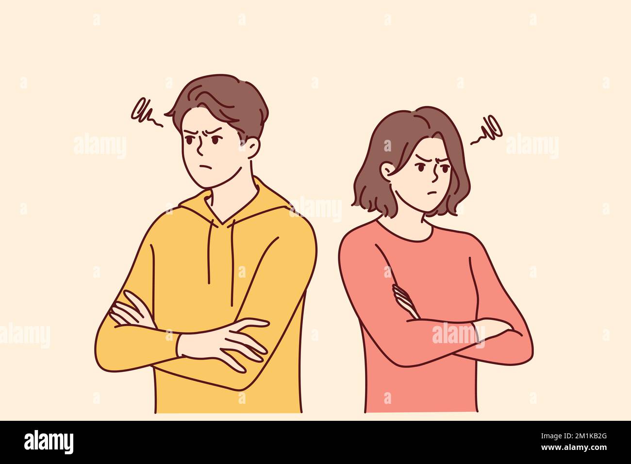 Family disagreement Stock Vector Images - Alamy