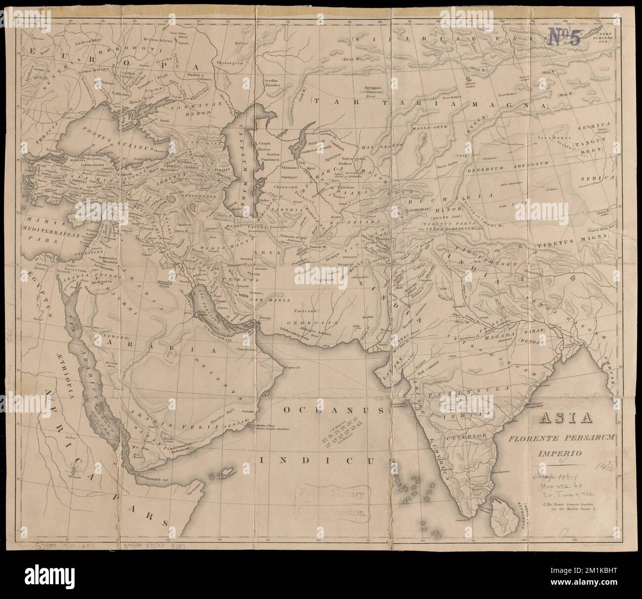 Asia Florente Persarum Imperio , Asia, Maps Norman B. Leventhal Map ...