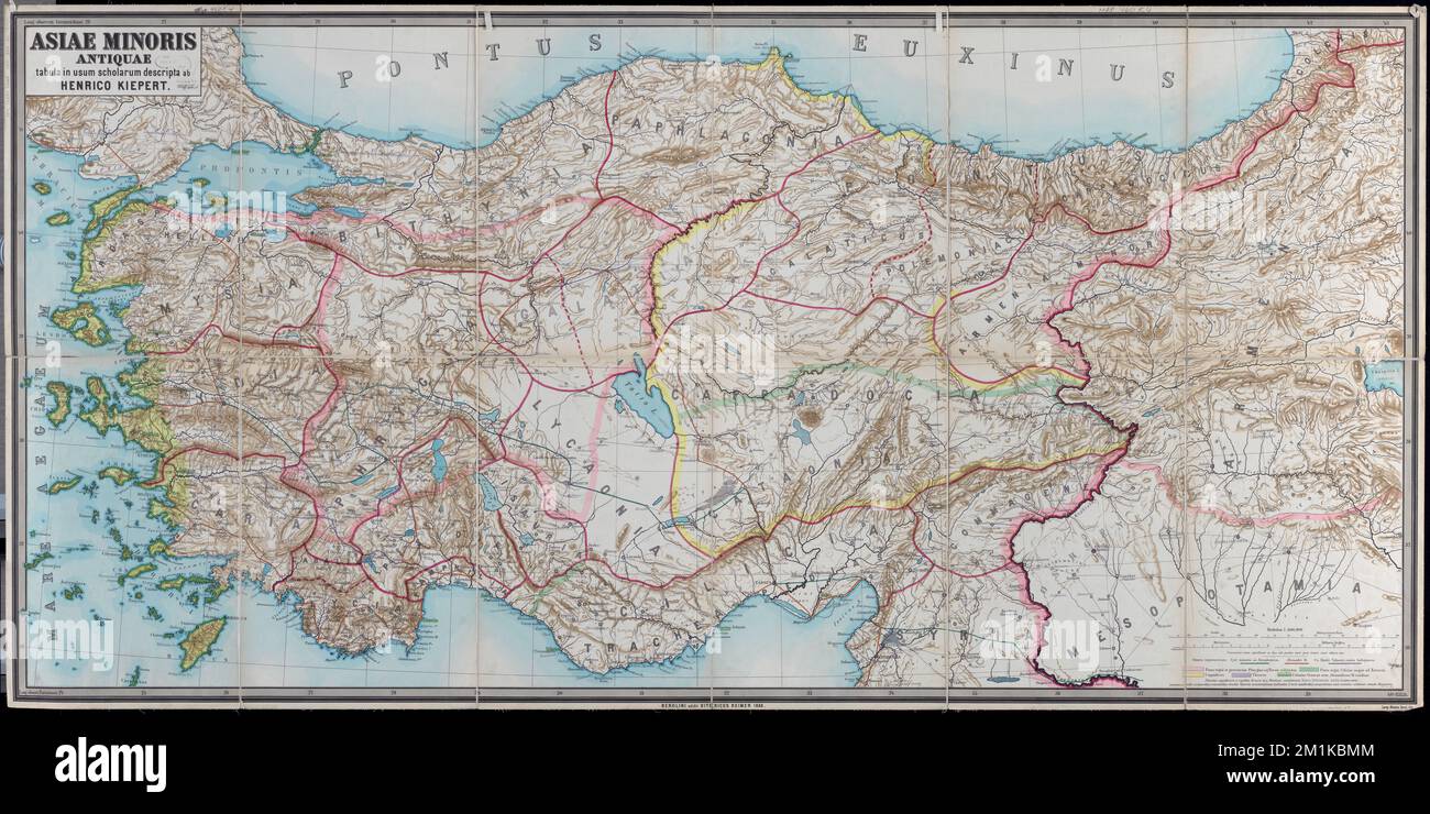 Asiae Minoris antiquae : tabula in usum scholarum descripta , Turkey ...