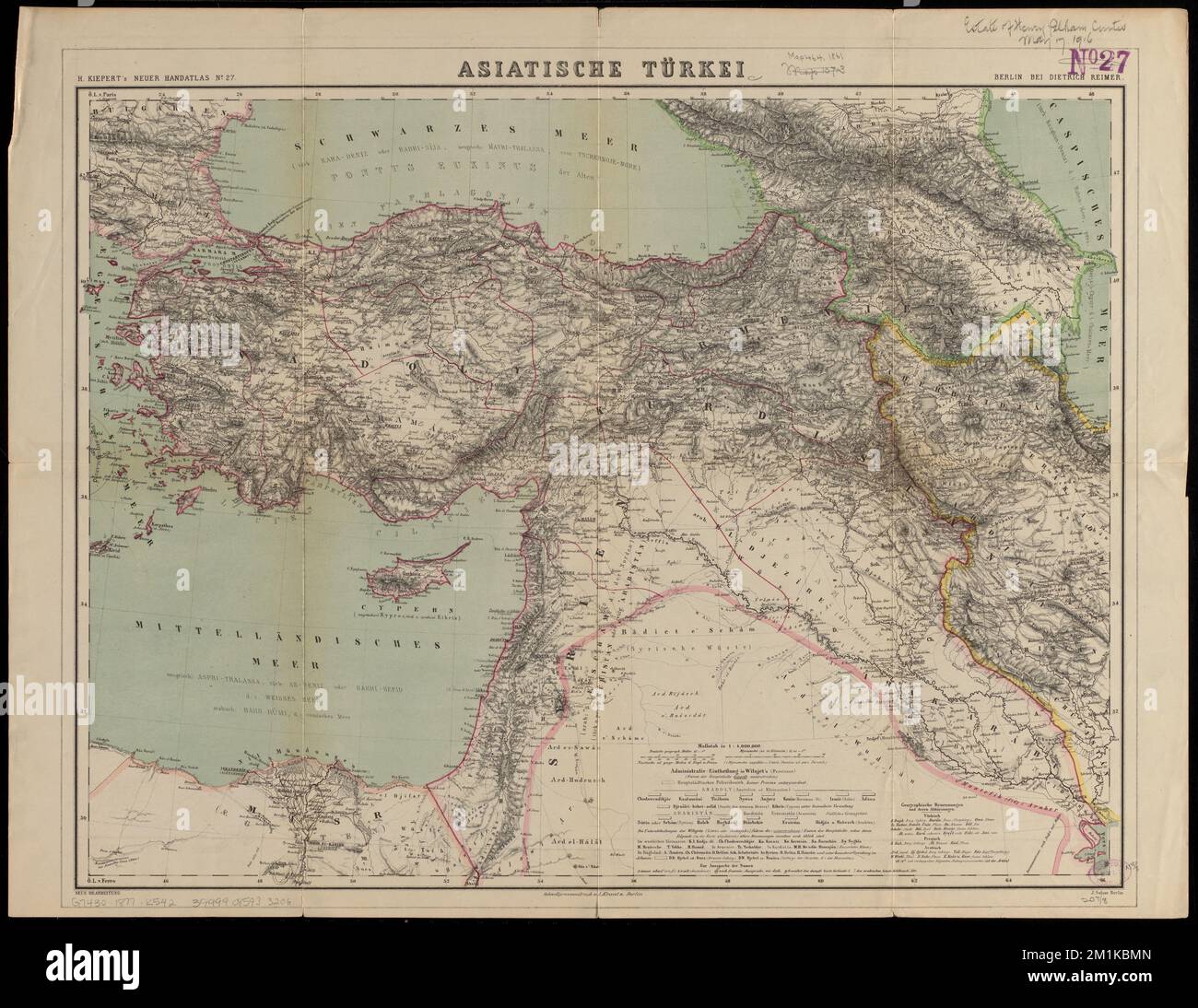 Asiatische Türkei , Turkey, Maps, Middle East, Maps Norman B. Leventhal ...