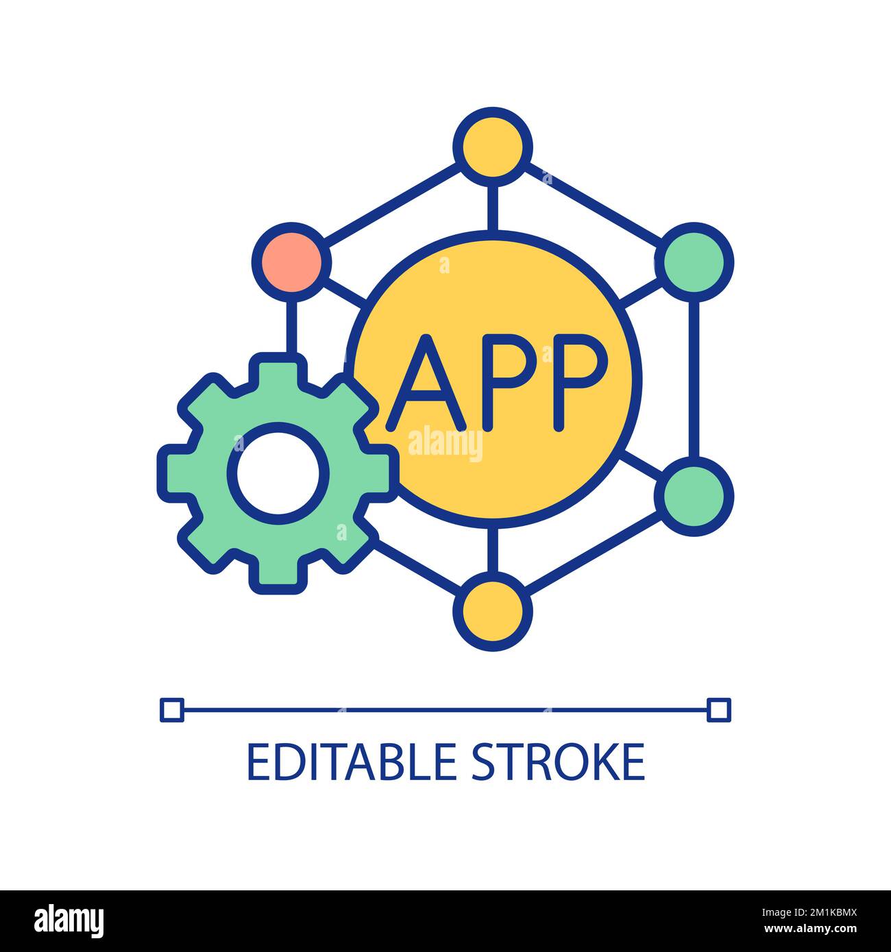 Network based application development Stock Vector Images - Alamy