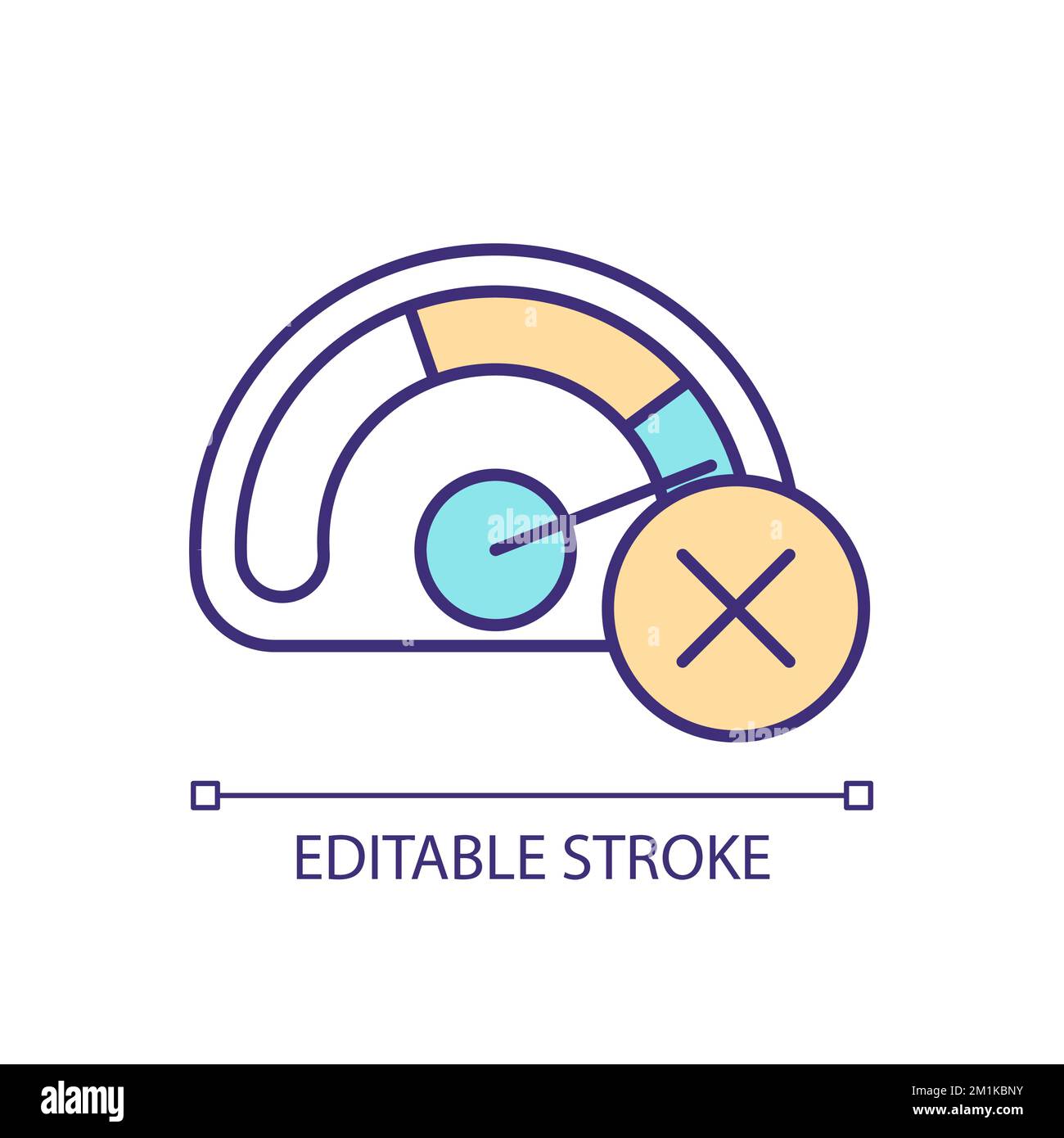 Exceeding limits RGB color icon Stock Vector Image & Art - Alamy