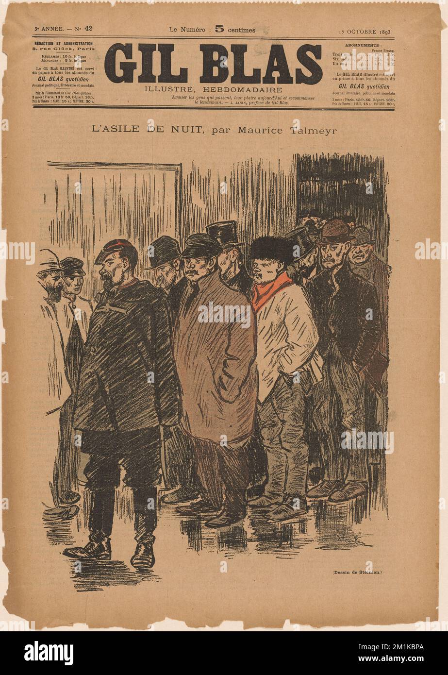 L'Asile de nuit , Queues, Welfare facilities. Théophile Alexandre ...