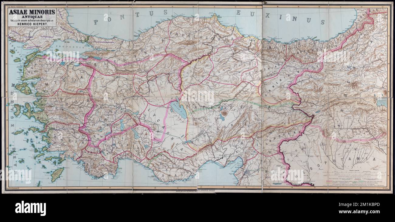 Asiae Minoris antiquae : tabula in usum scholarum descripta , Turkey ...