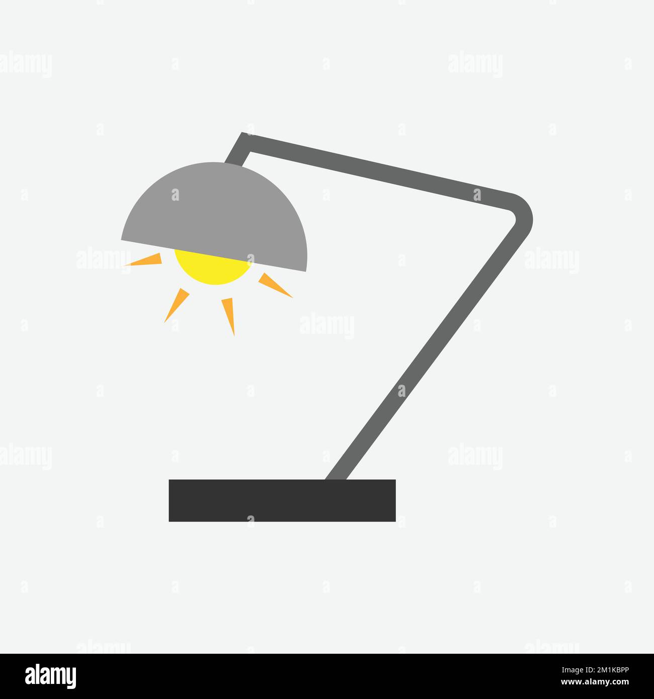 Desk Lamp Icon. Office Concept. - Vector. Vector illustration Stock ...