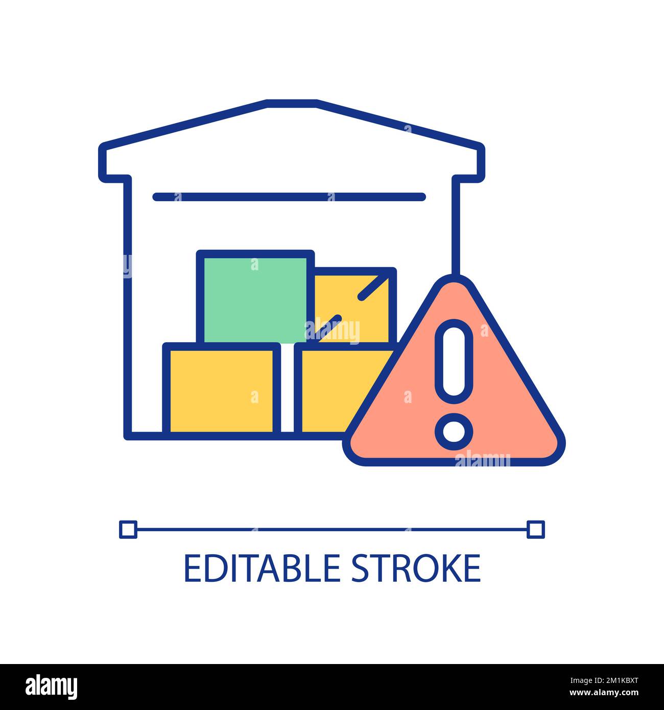 Warehouse Space Requirements Rgb Color Icon Stock Vector Image And Art