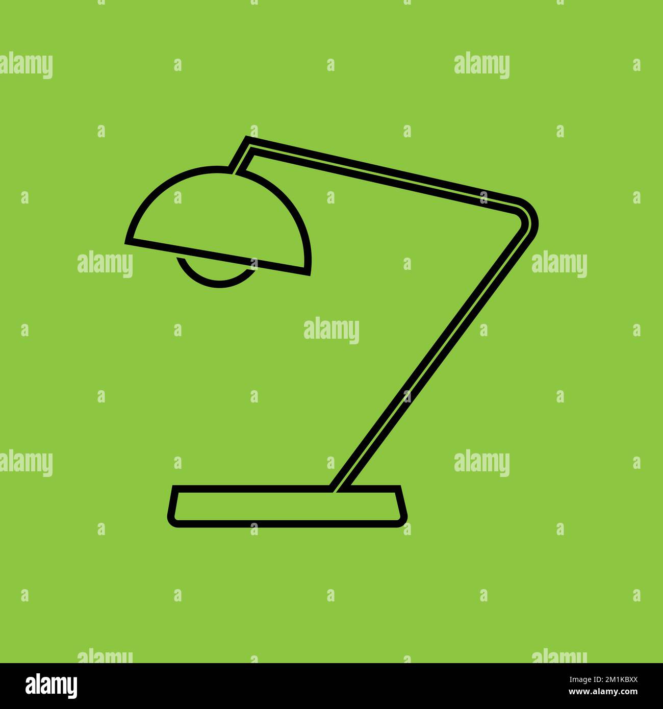 Desk Lamp Icon isolated. Office Concept. - Vector . Vector illustration ...