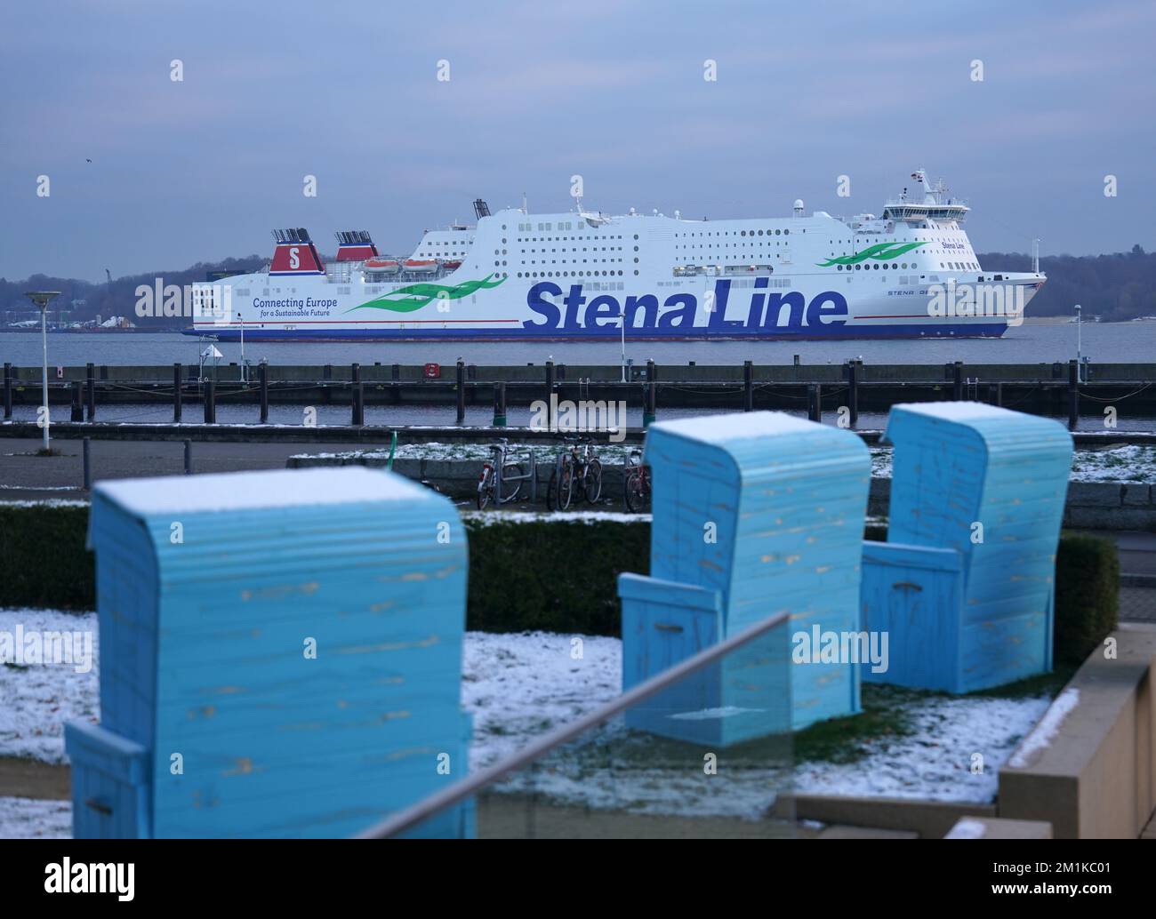 Kiel, Germany. 13th Dec, 2022. The ferry "Stena Germanica" arrives in ...