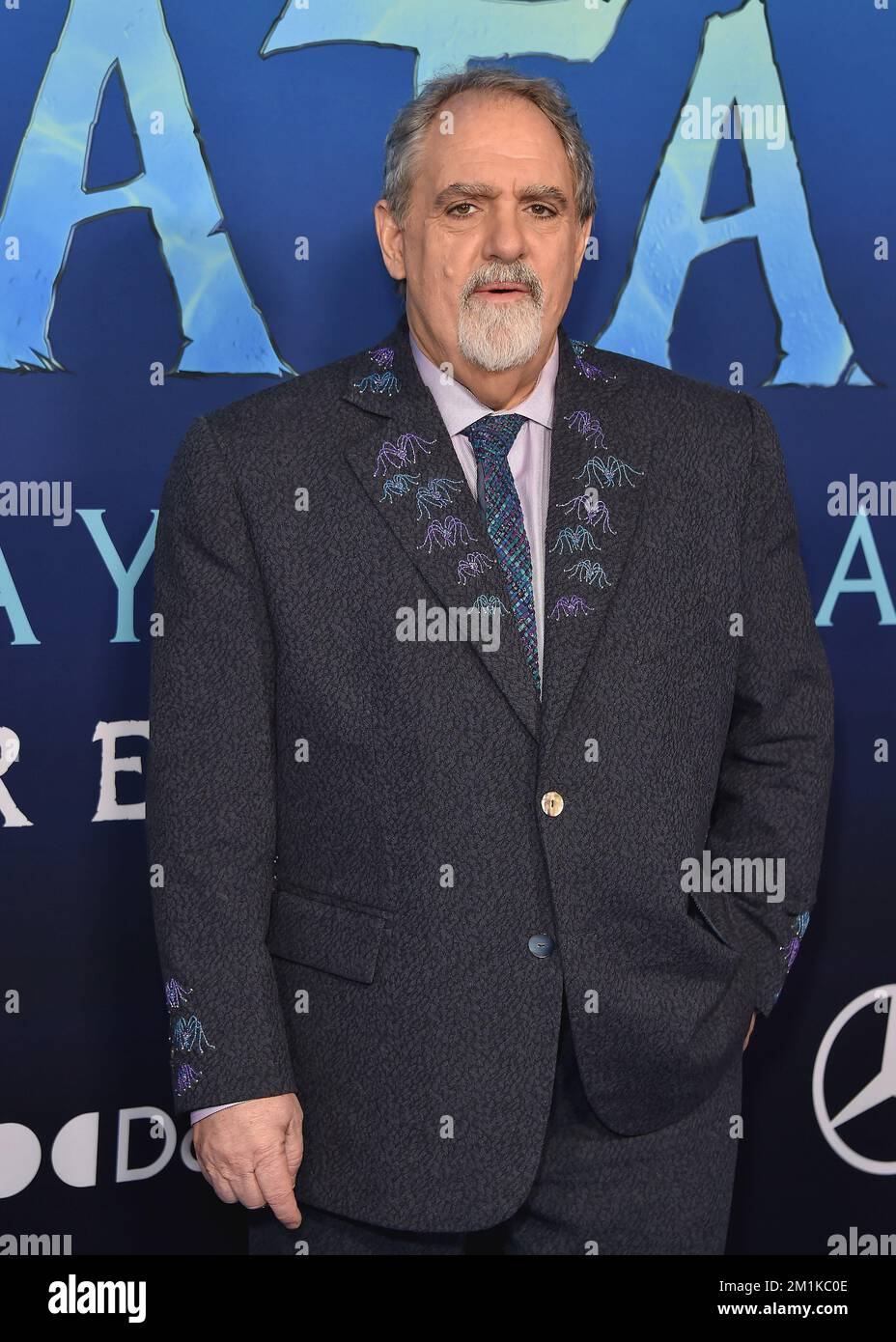 Los Angeles, CA on December 12, 2022. Jon Landau walking the red carpet ...