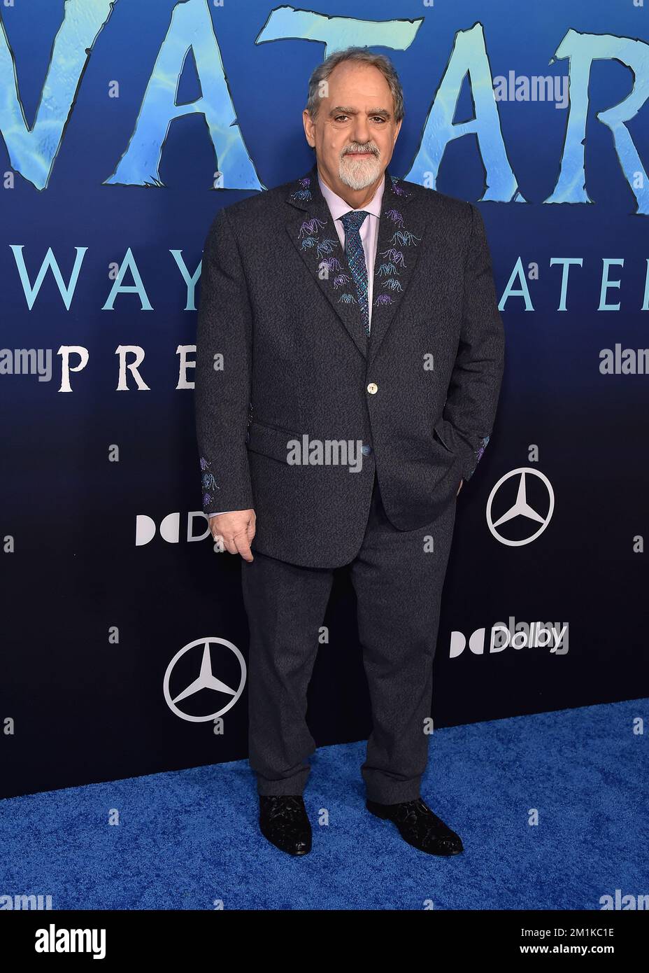 Los Angeles, CA on December 12, 2022. Jon Landau walking the red carpet ...