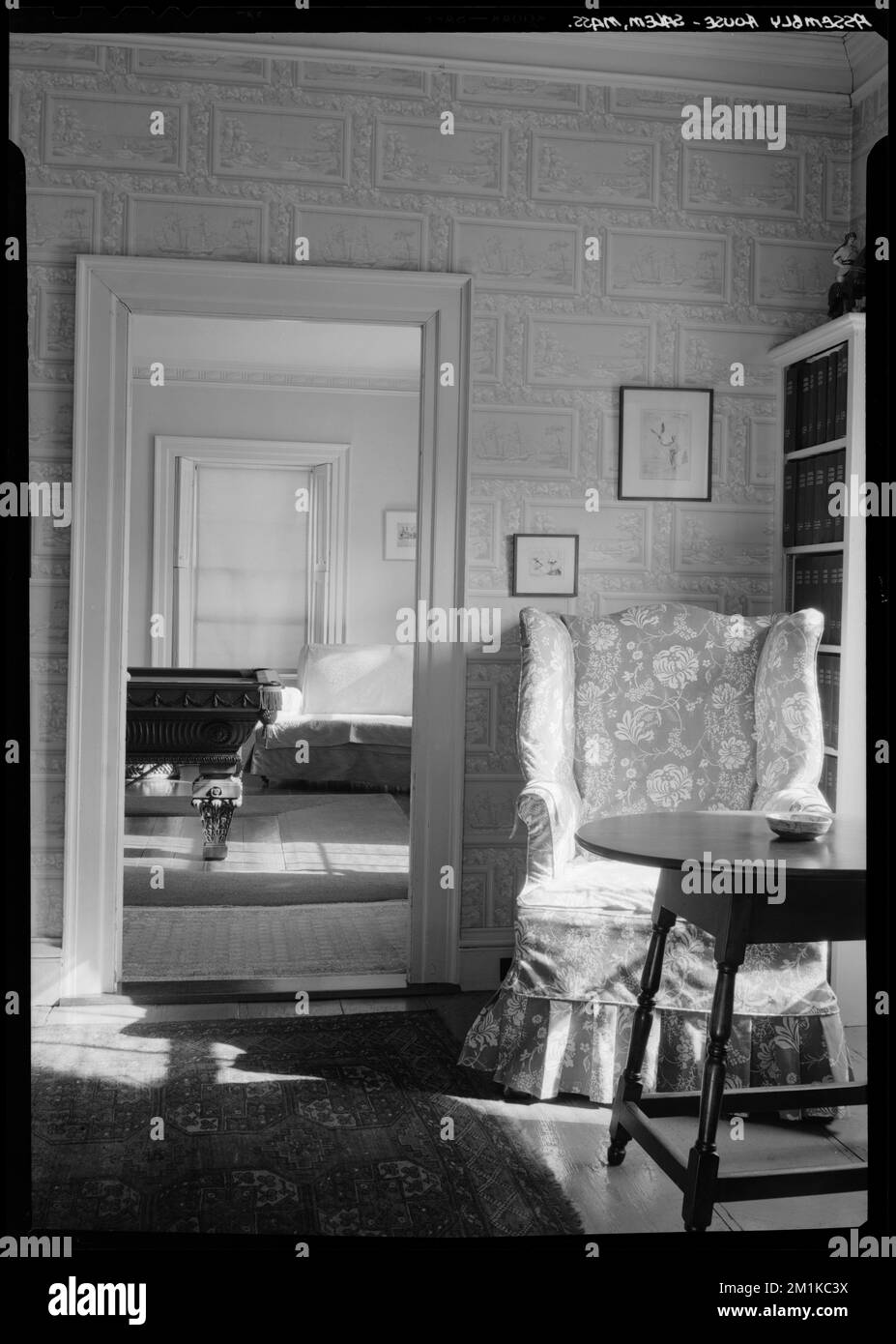 Assembly House, Federal Street, Salem: interior, doorway - opened ...