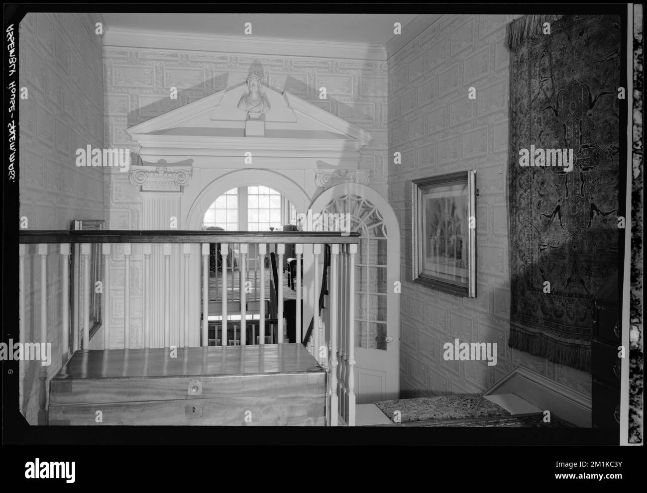 Assembly House, Federal Street, Salem: interior, entrance hall ...