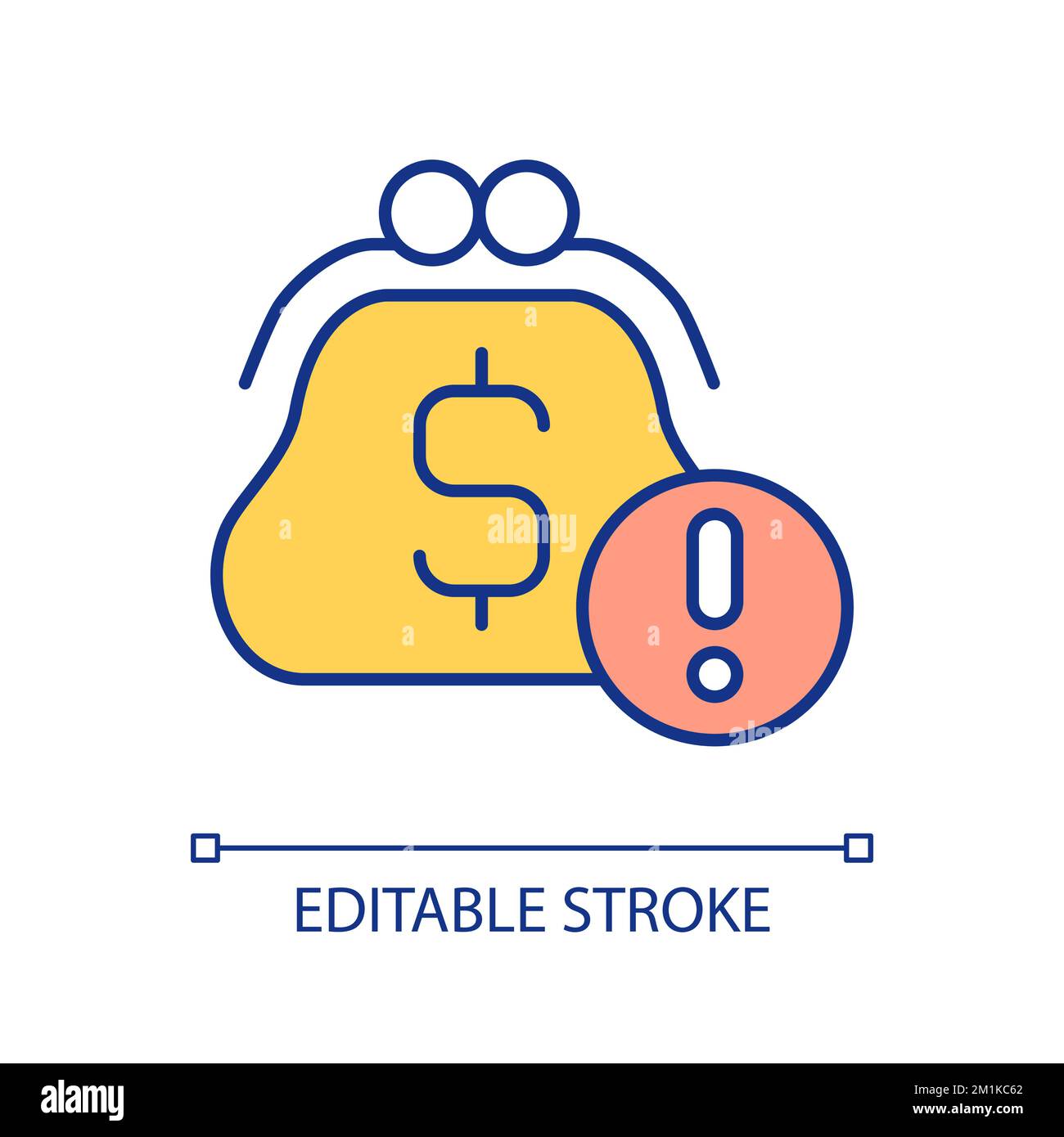 Personal budget issue RGB color icon Stock Vector Image & Art - Alamy