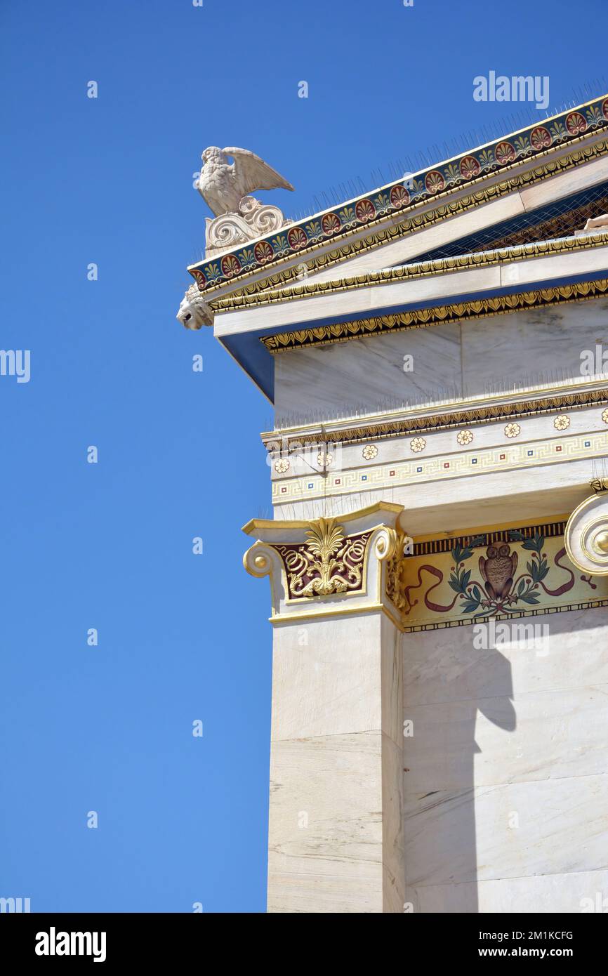 The building of the Academy of Athens, Greece, one of the world's most ...