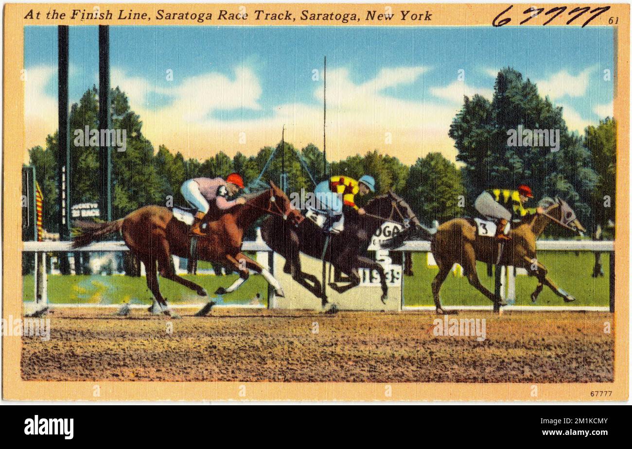 At the finish line, Saratoga Race Track, Saratoga, New York , Sports ...