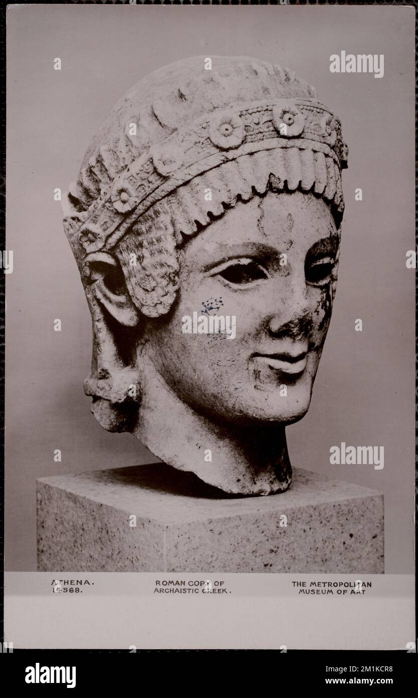 Athena. 14568. Roman copy of Archaistic Greek. The Metropolitan Museum ...