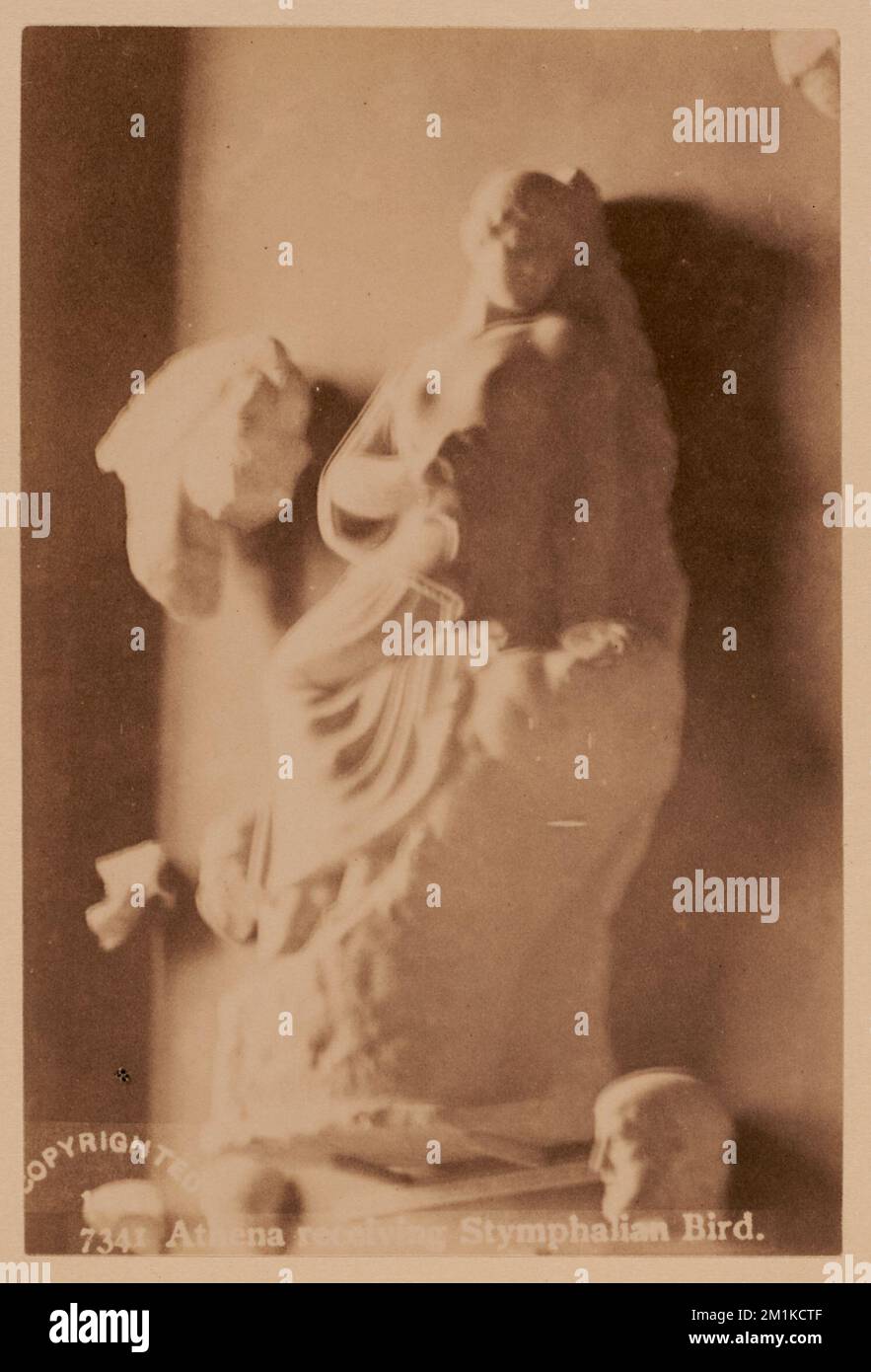 Athena receiving Stymphalian bird , Antiquities, Sculpture, Goddesses ...