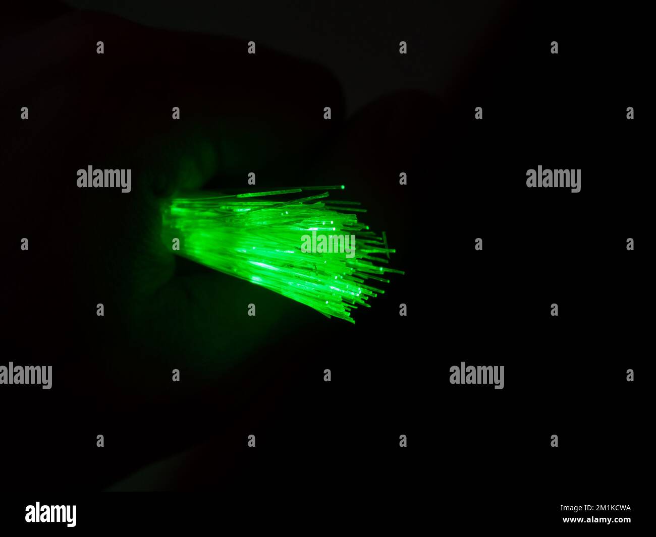 Optical fiber, hand hi-res stock photography and images - Alamy