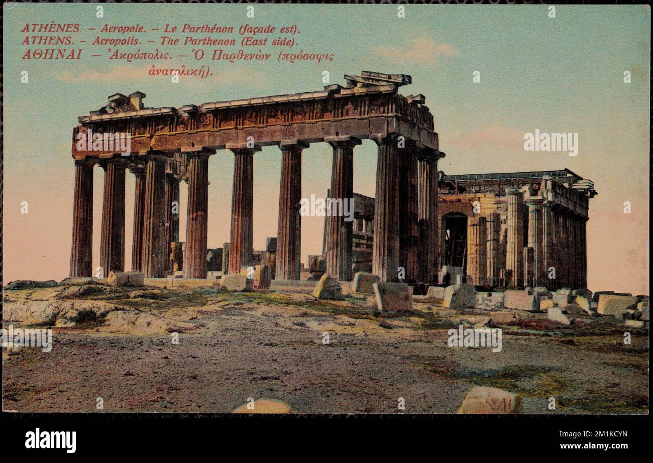 Athènes - Acropole - Le Parthénon (façade est) - Athens - Acropolis ...