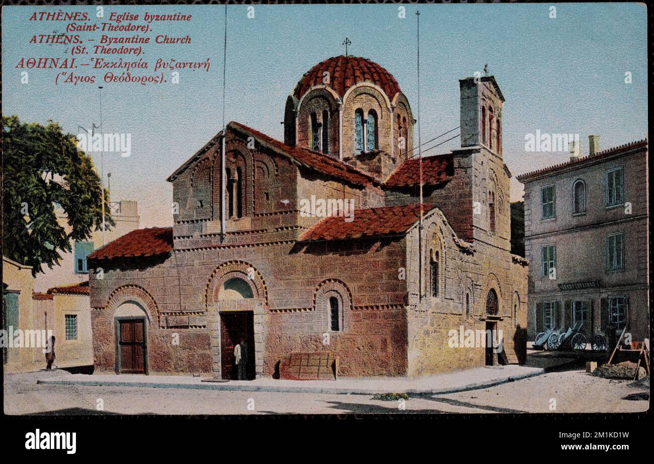 Athènes - eglise Byzantine (Saint-Theodore) - Athens - Byzantine church ...