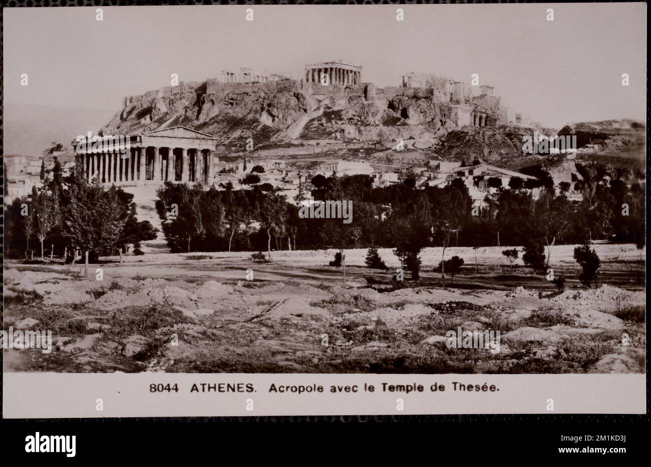 Athenes. Acropole avec le Temple de Thesée , Forts & fortifications ...