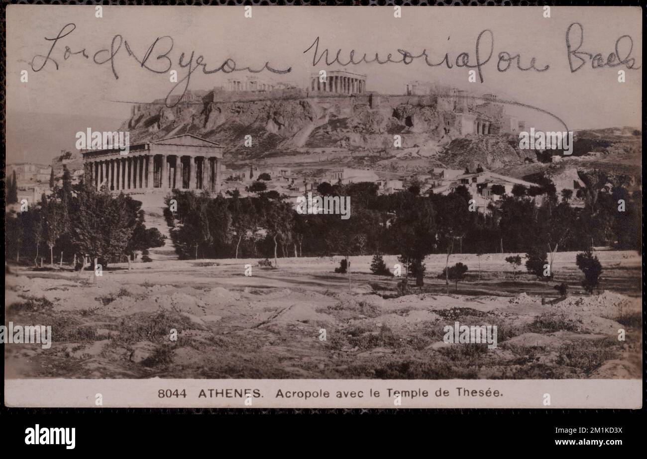 Athenes. Acropole avec le Temple de Thesée , Forts & fortifications ...