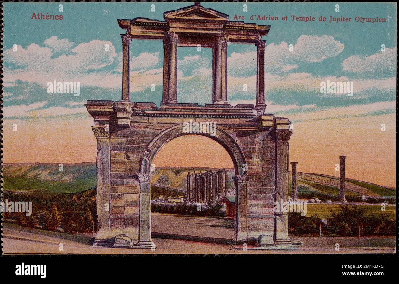 Athènes. Arc d'Adrien et Temple de Jupiter Olympien , Archaeological ...
