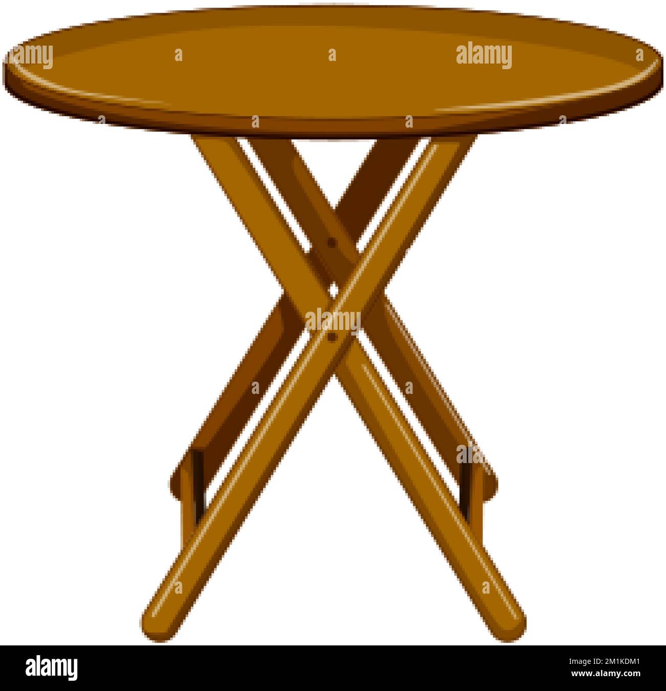 wood folding table cartoon vector illustration Stock Vector Image & Art ...