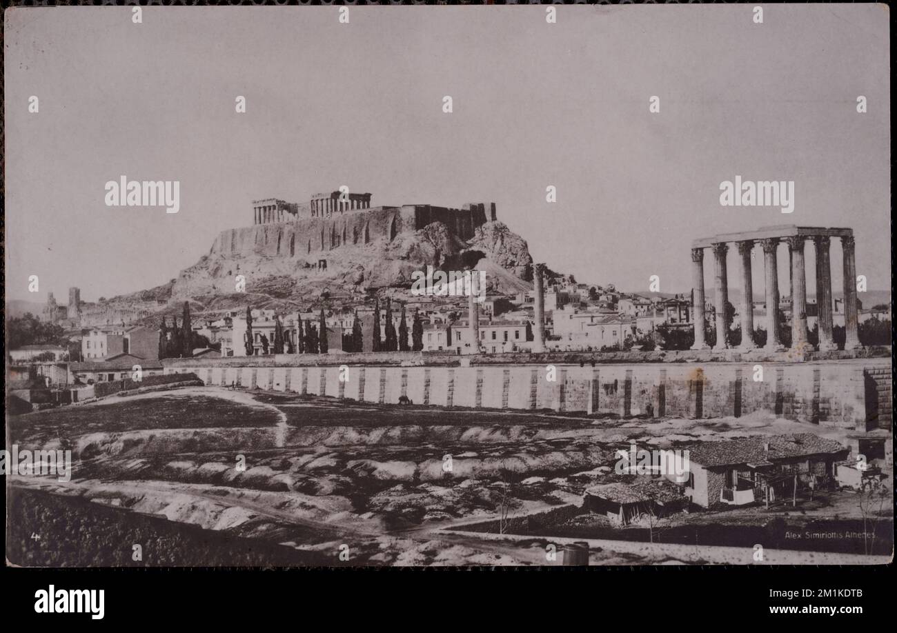 Athens - Temple of Jupiter and Acropolis , Forts & fortifications ...