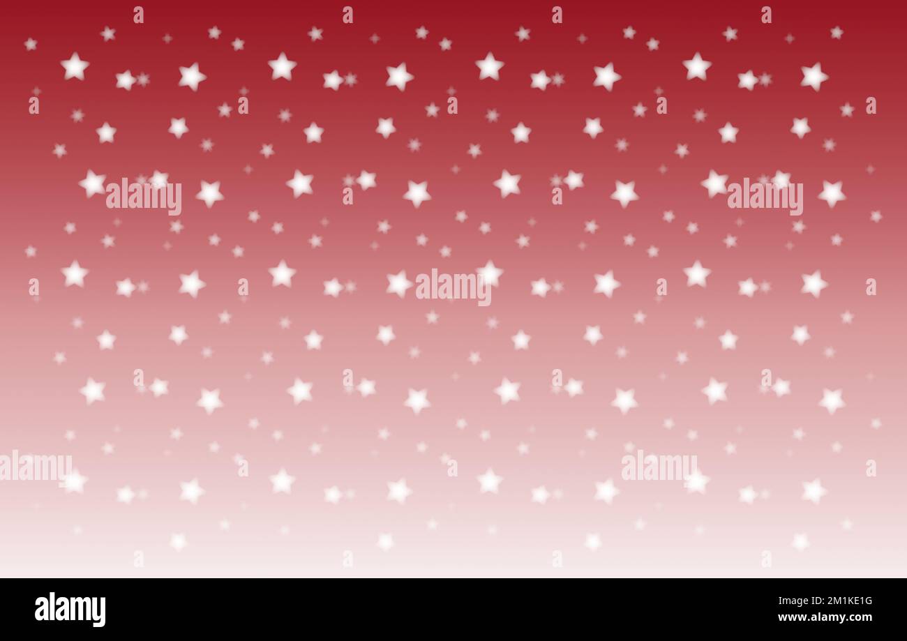 Various stars on a red gradient background - digital illustration Stock ...