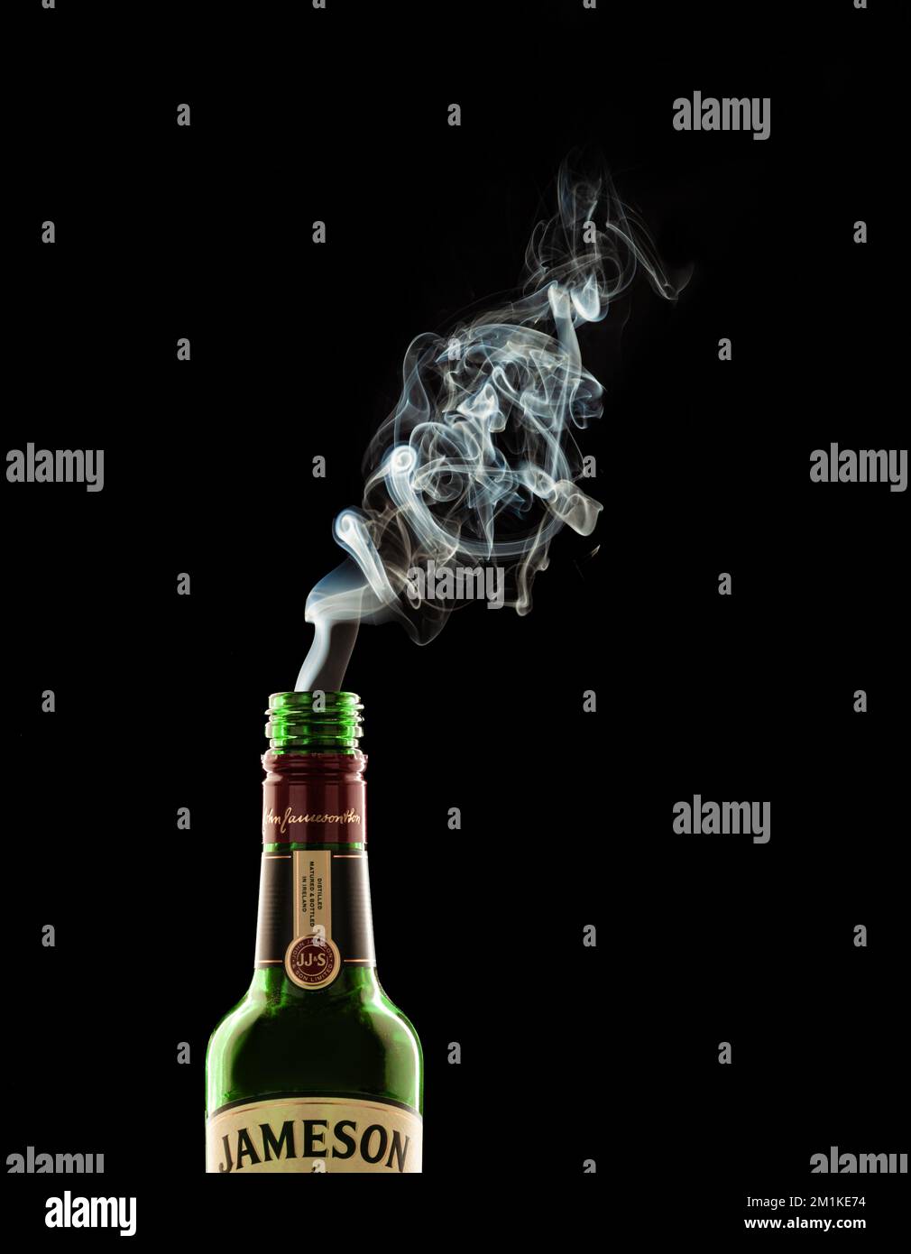 Moscow, Russia - December 10, 2022: Jameson whiskey bottle against a ...
