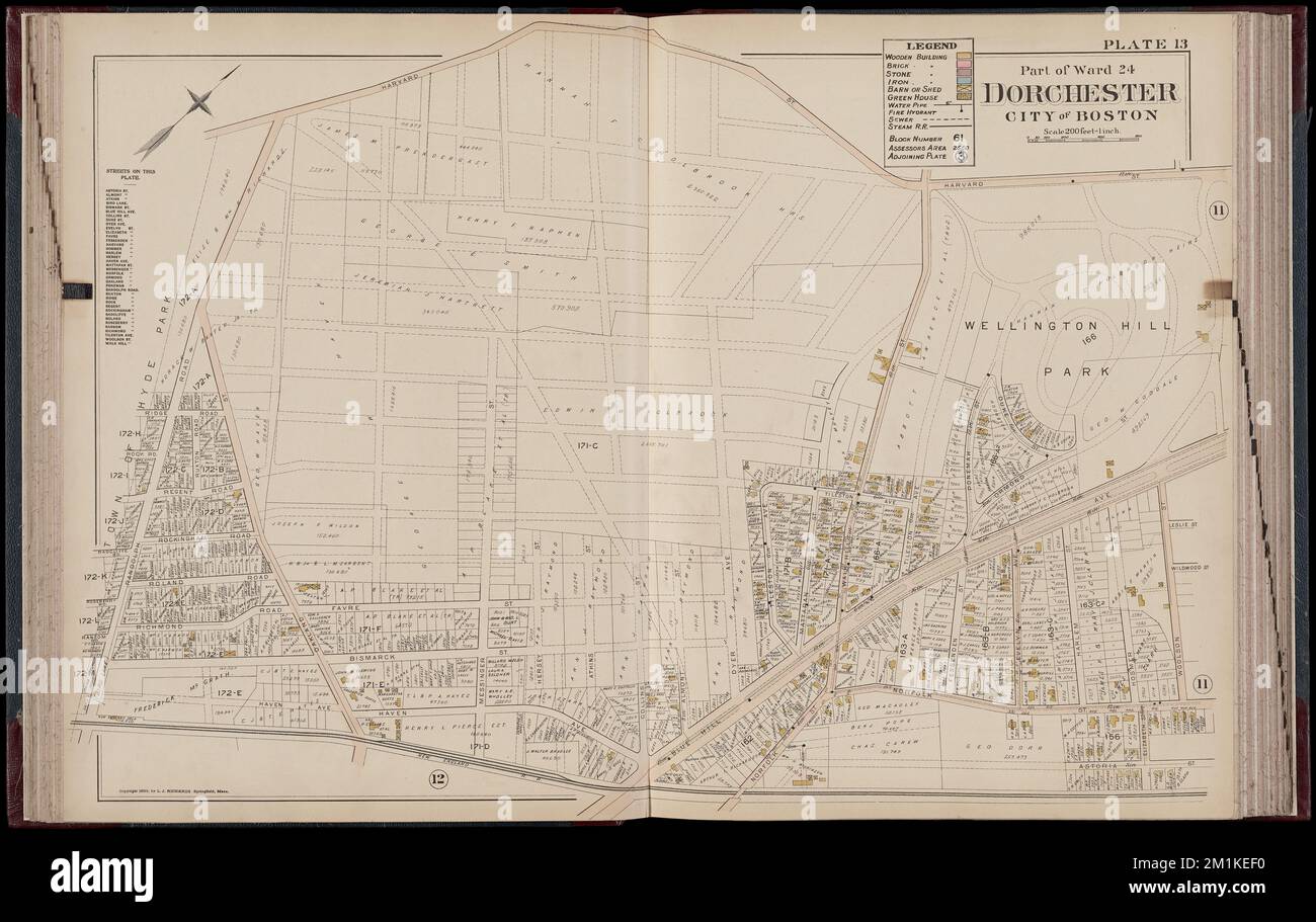 Atlas of Dorchester, West Roxbury and Brighton, city of Boston : plate ...