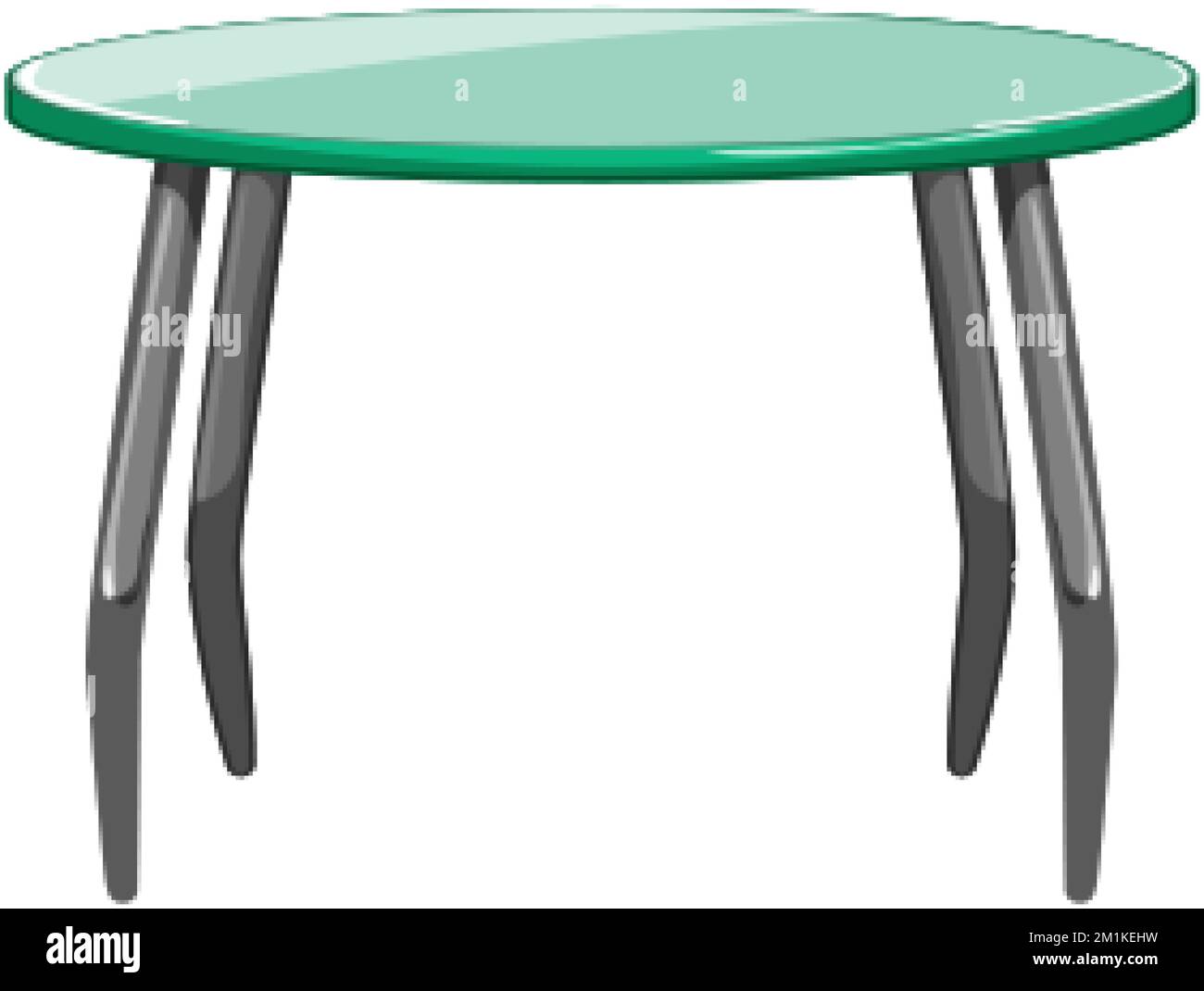 modern glass table cartoon vector illustration Stock Vector Image & Art ...