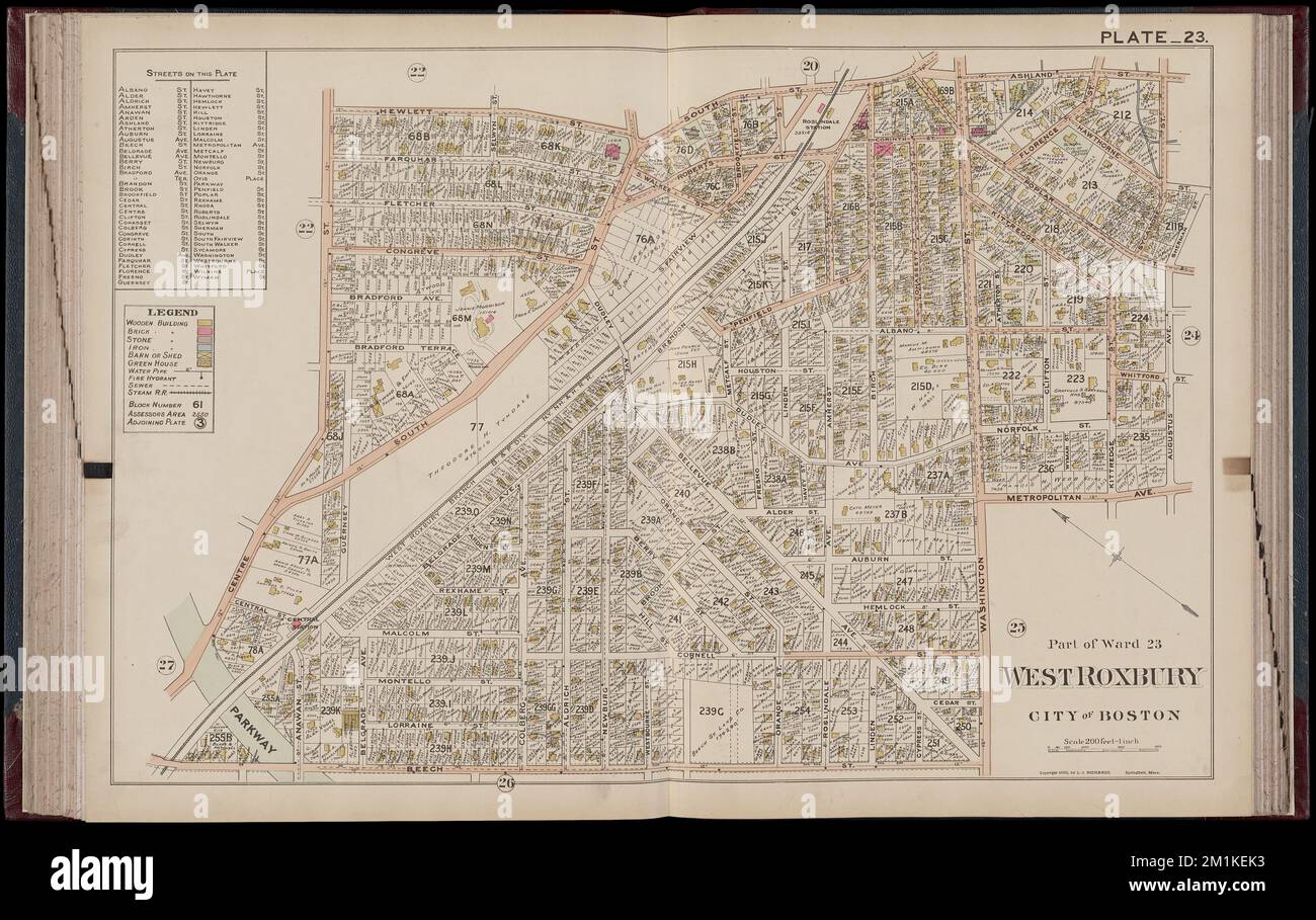 Atlas of Dorchester, West Roxbury and Brighton, city of Boston : plate ...