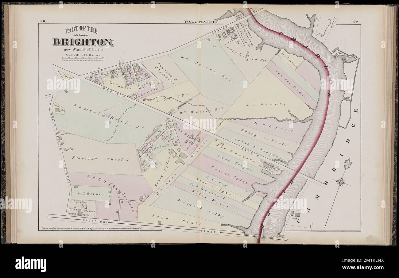 Atlas of Suffolk, county, vol. 7th, late town of Brighton, now ward 19 ...
