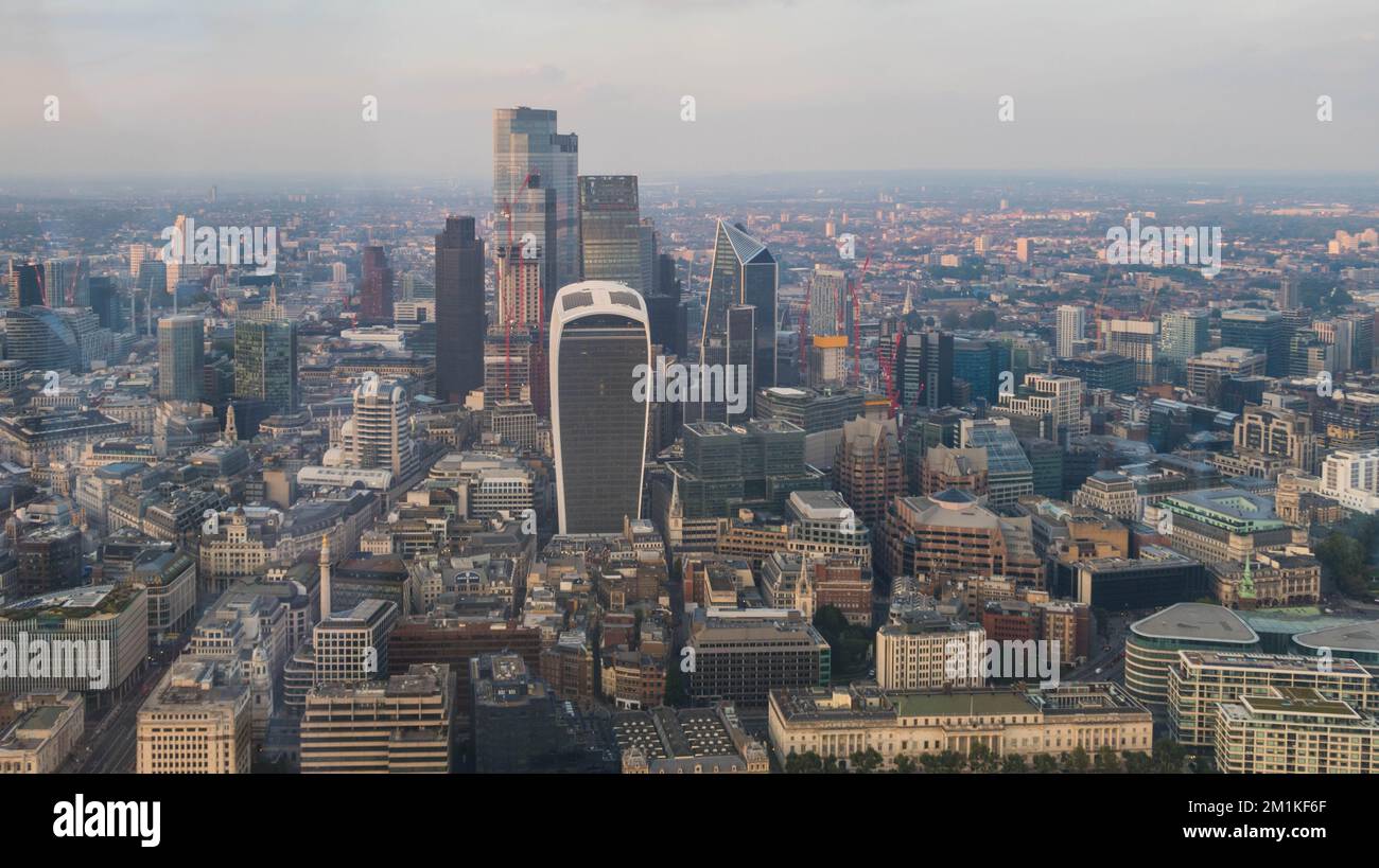 Nice view of the City of London buildings from St Paul's Cathedral ...