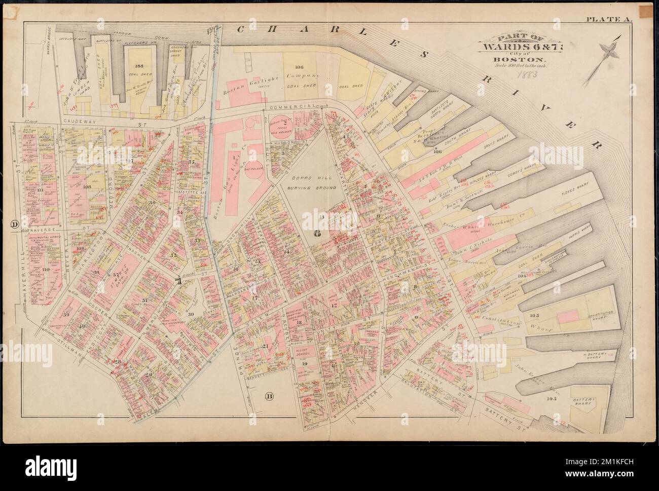 Atlas of the city of Boston : city proper : plate A , Boston Mass ...