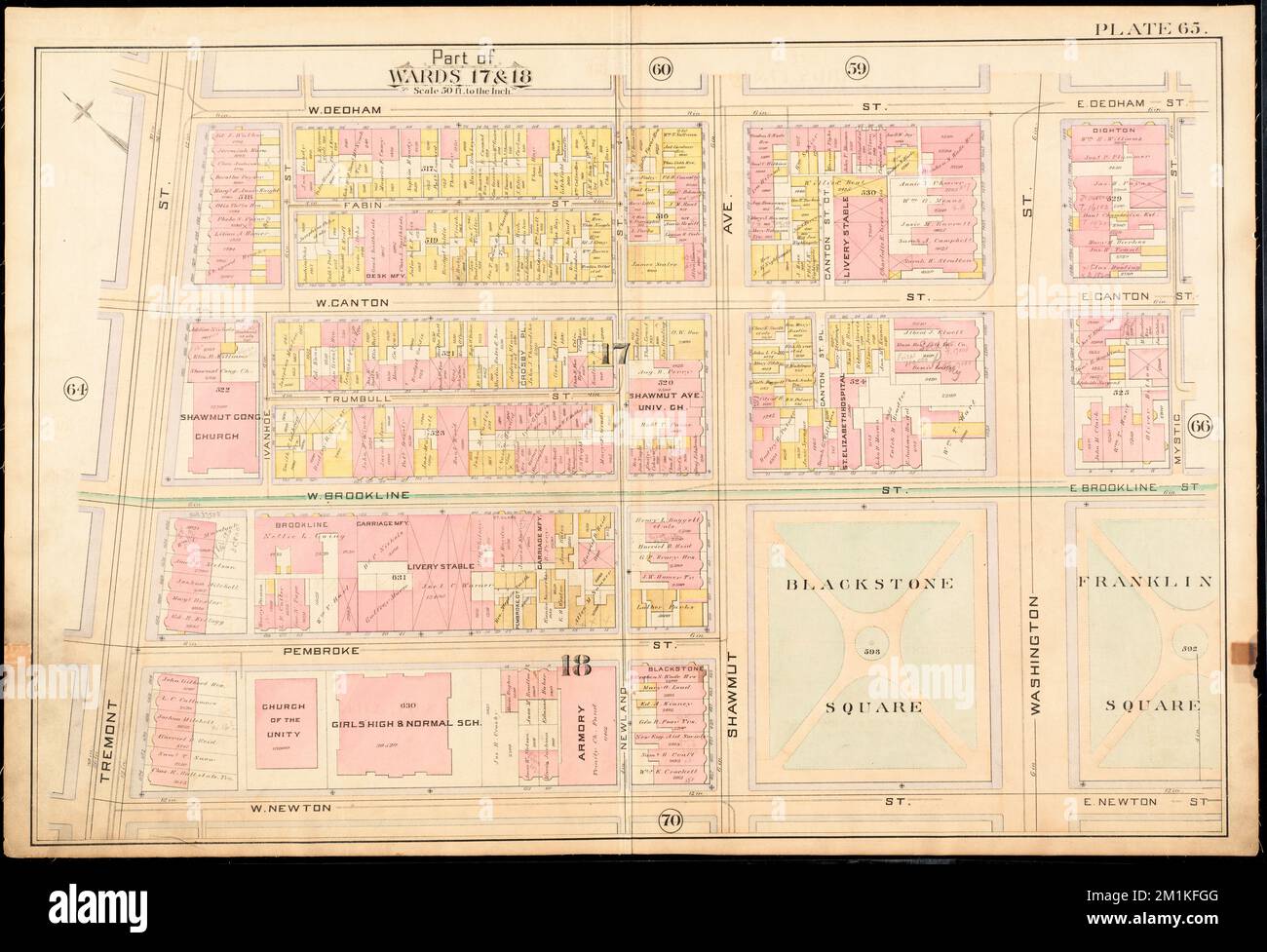 Atlas of the city of Boston : city proper : plate 65 , Boston Mass ...