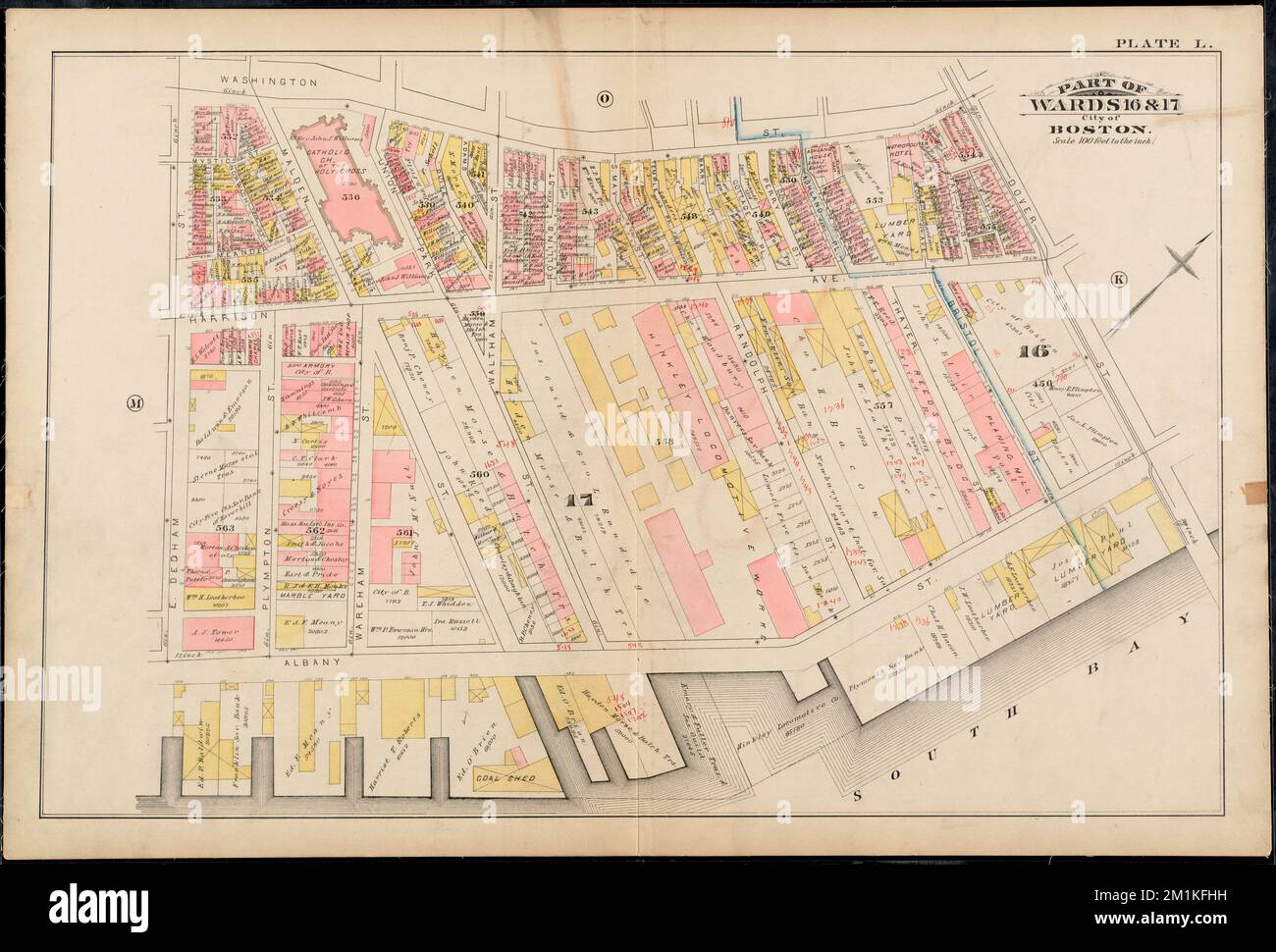 Atlas of the city of Boston : city proper : plate L , Boston Mass ...