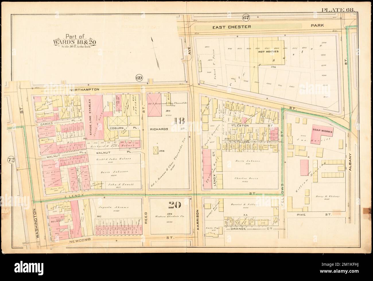 Atlas of the city of Boston : city proper : plate 68 , Boston Mass ...