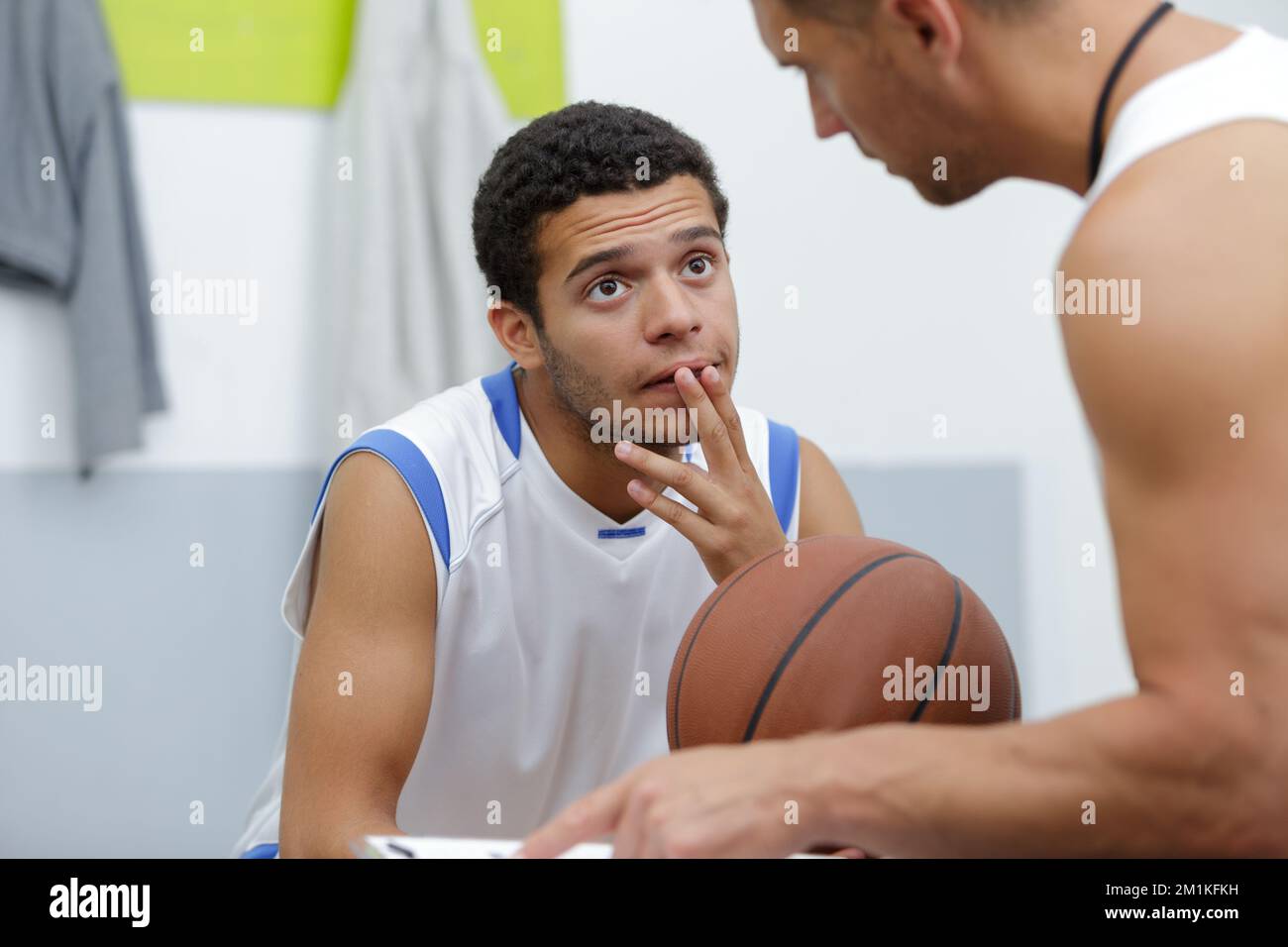 Young professional basketball trainer hi-res stock photography and ...