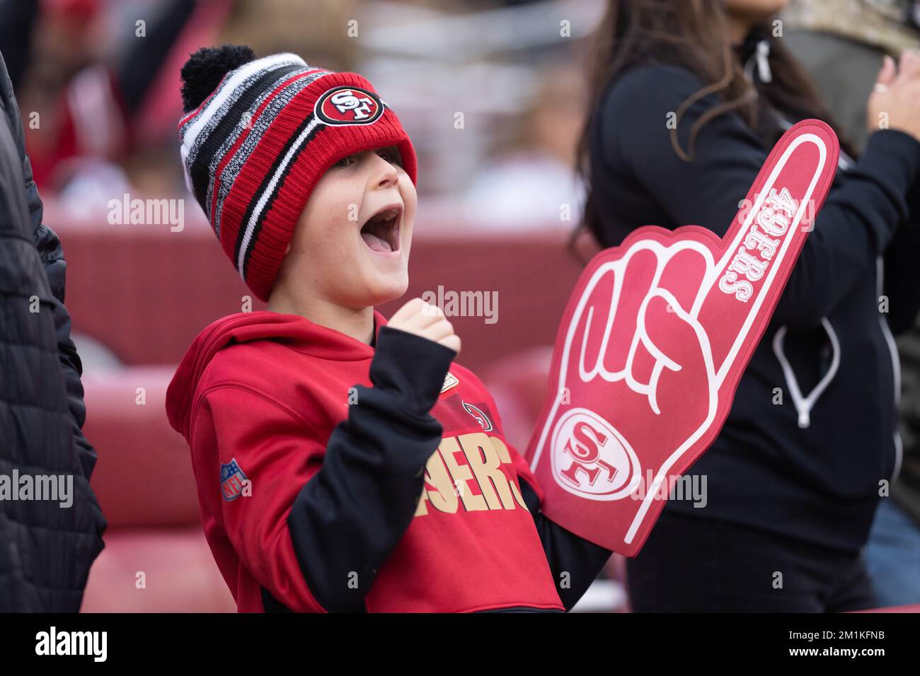 Dec 11, 2022; Santa Clara, California, USA; San Francisco 49ers fan ...