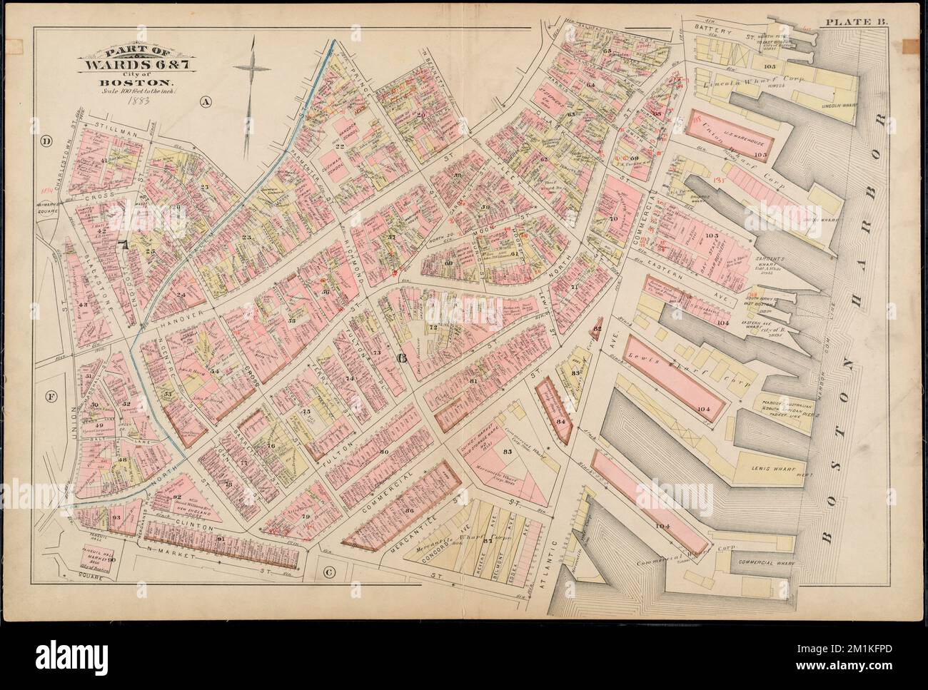 Atlas of the city of Boston : city proper : plate B , Boston Mass ...
