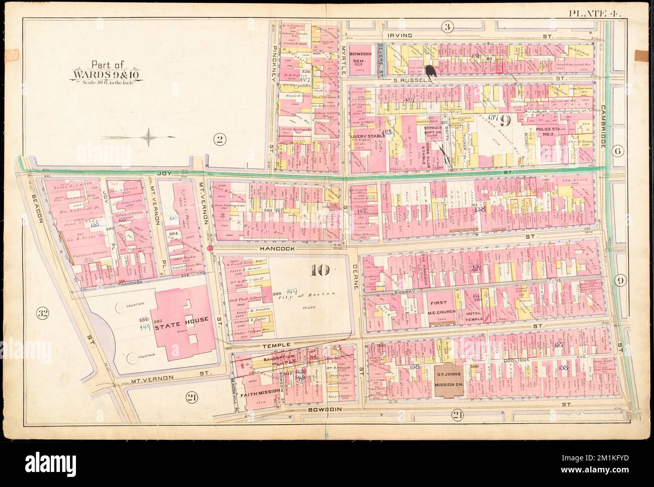 Atlas of the city of Boston : city proper : plate 4 , Boston Mass ...