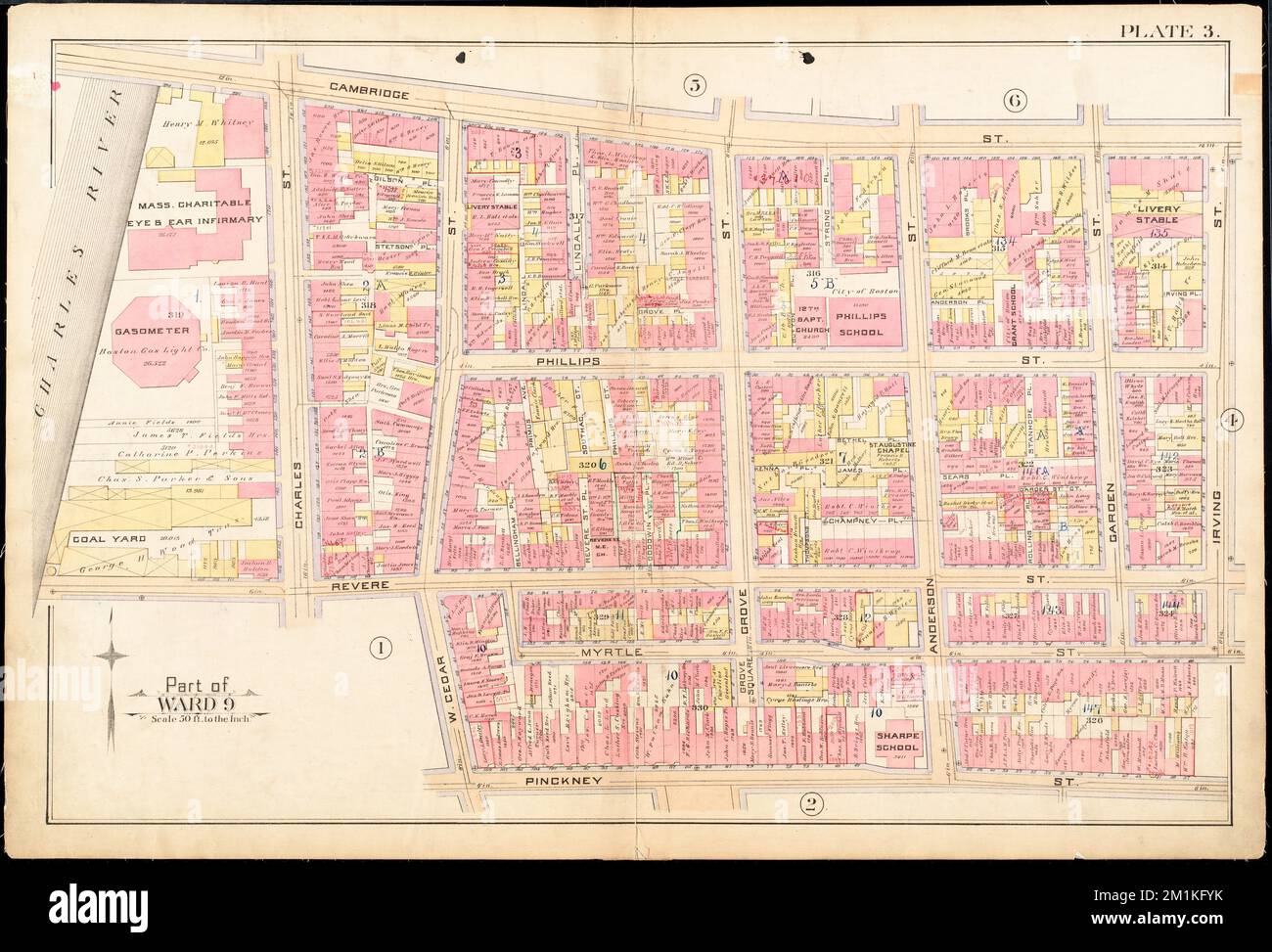 Atlas of the city of Boston : city proper : plate 3 , Boston Mass ...