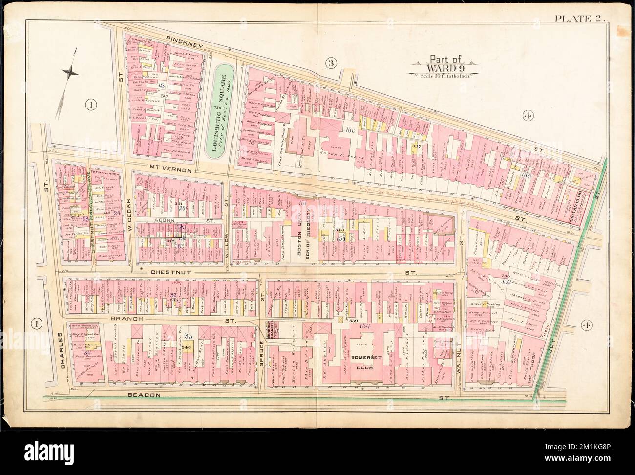 Atlas of the city of Boston : city proper : plate 2 , Boston Mass ...